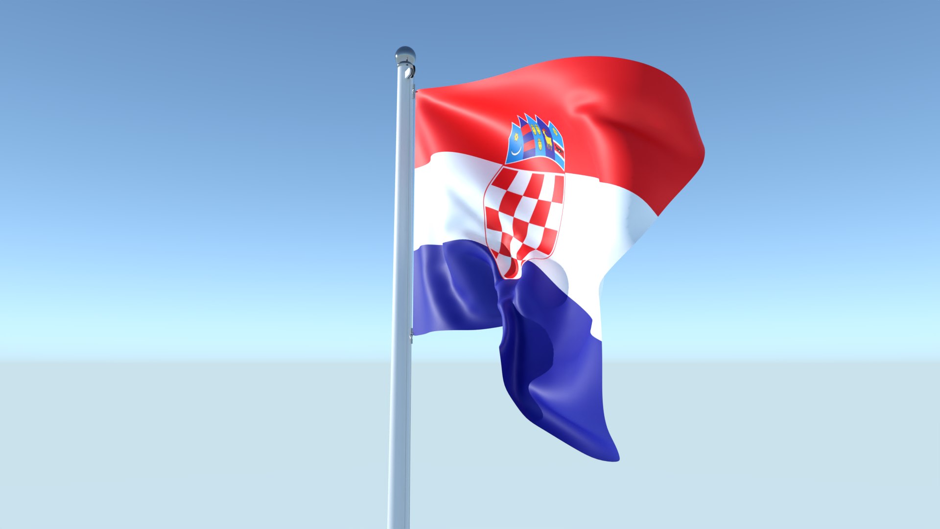 Animated Flag of Croatia 3D model - TurboSquid 1734621