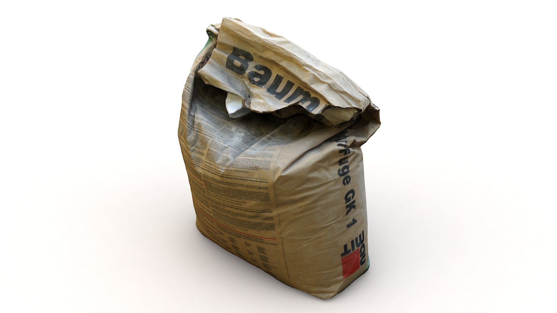3D Cement Bag Pack Model - TurboSquid 1537634