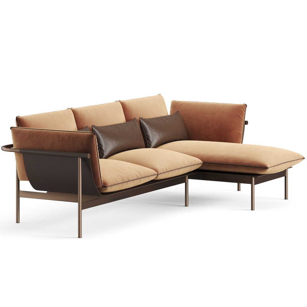 3D Fendi Casa Totu Sofa Corner 2 - TurboSquid 2082856