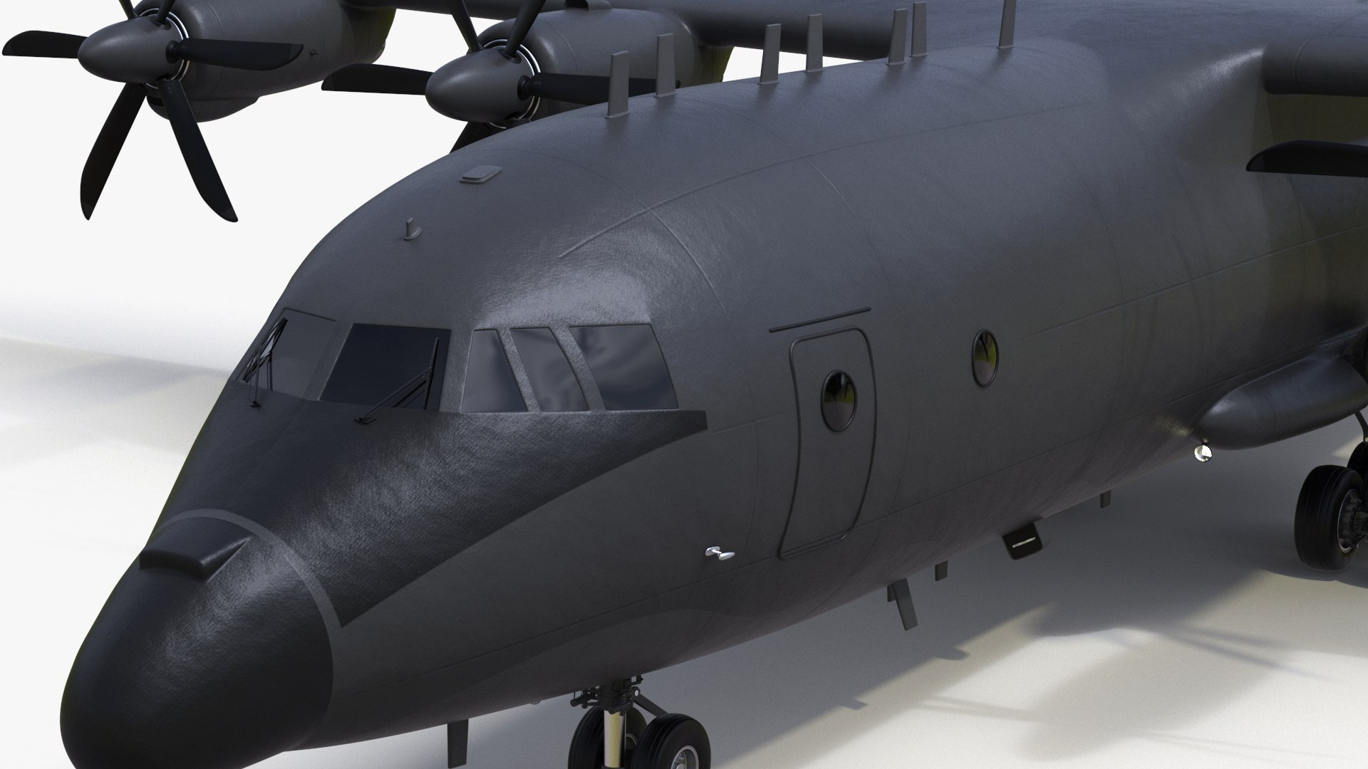 3D Military Turboprop Transport Aircraft Model - TurboSquid 2325283