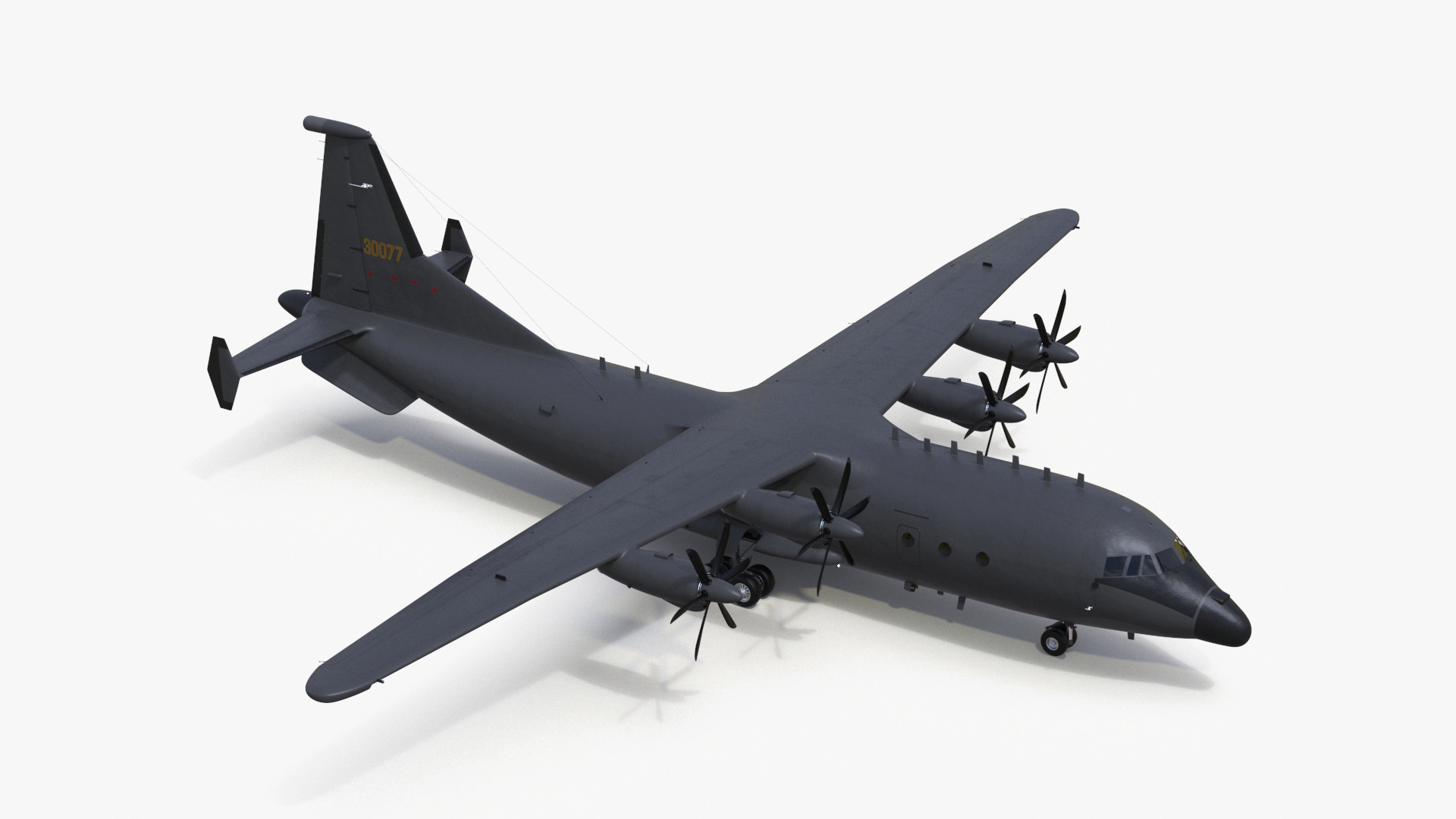 3D Military Turboprop Transport Aircraft Model - TurboSquid 2325283