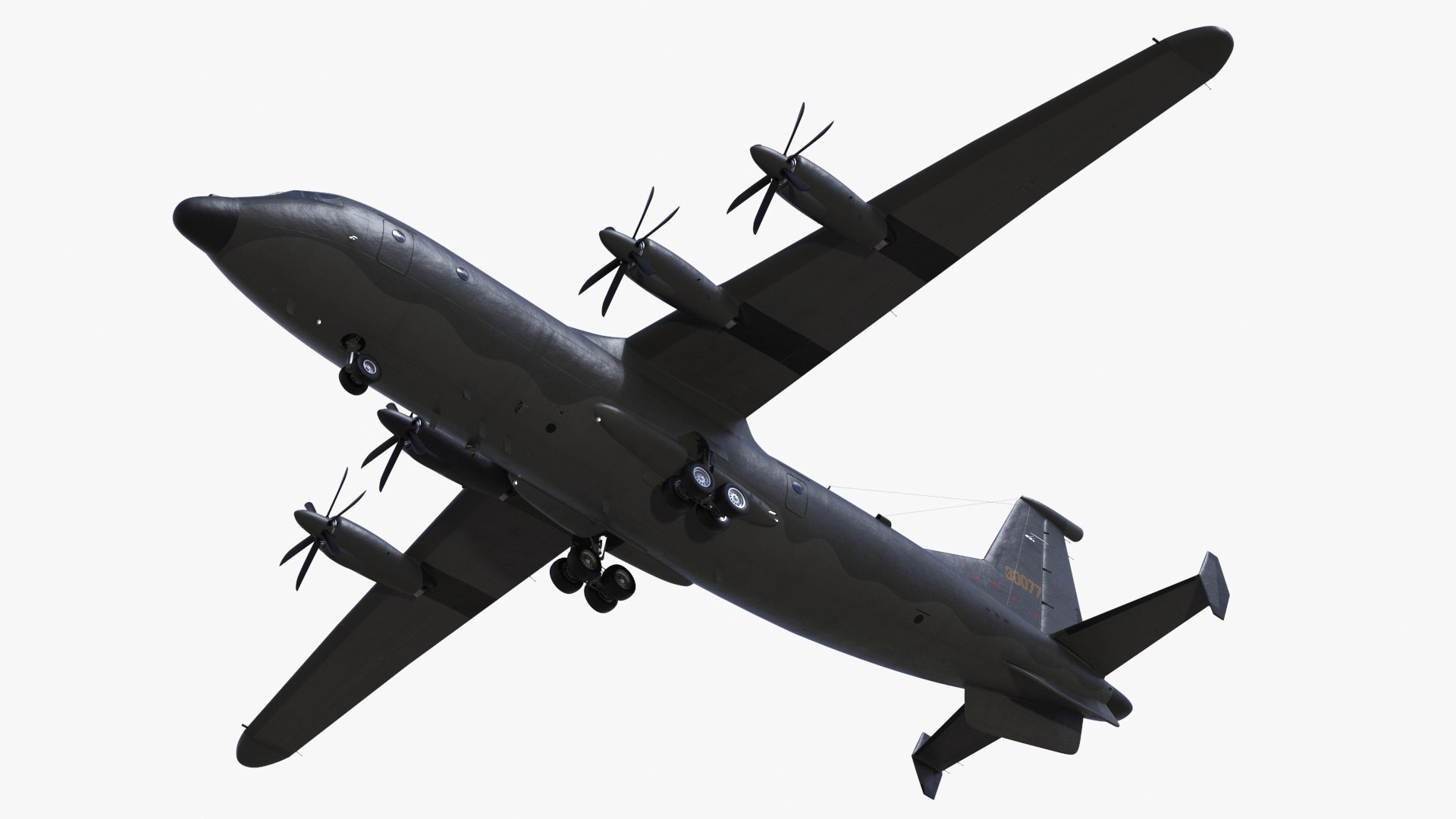 3D Military Turboprop Transport Aircraft Model - TurboSquid 2325283