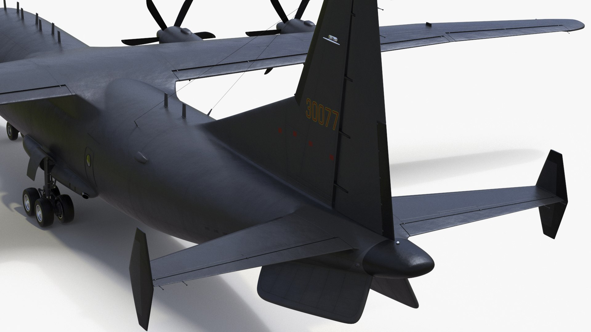 3D Military Turboprop Transport Aircraft Model - TurboSquid 2325283