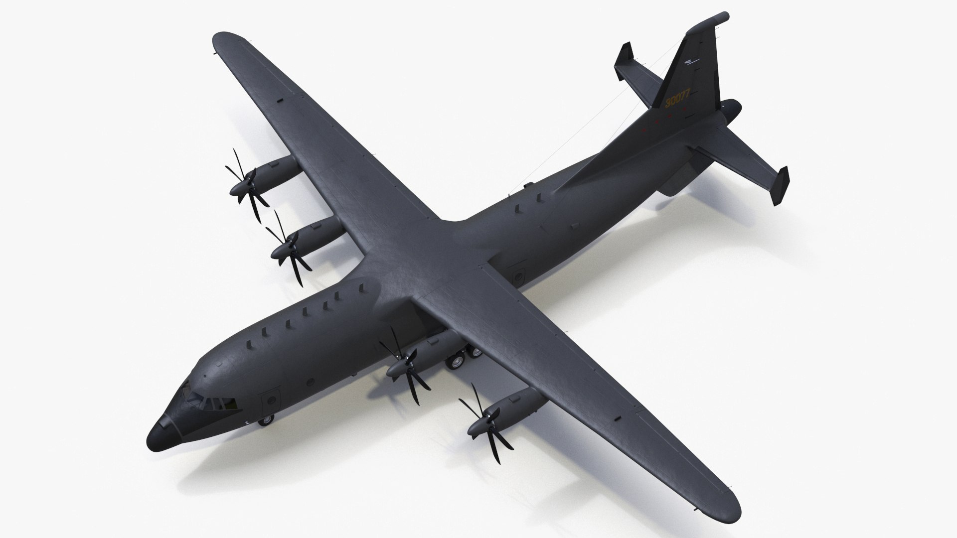 3D Military Turboprop Transport Aircraft Model - TurboSquid 2325283