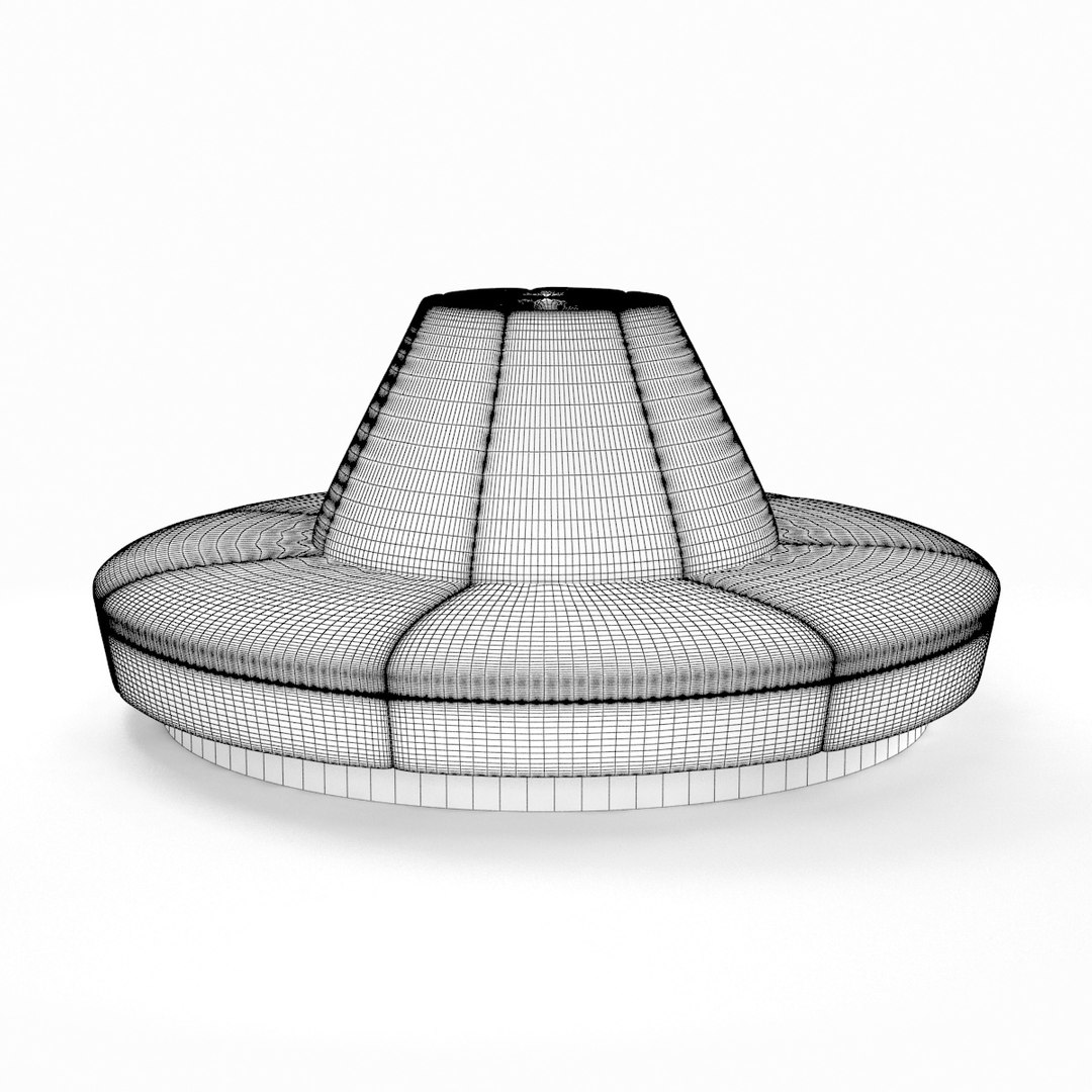 3d x circle seating arrangement