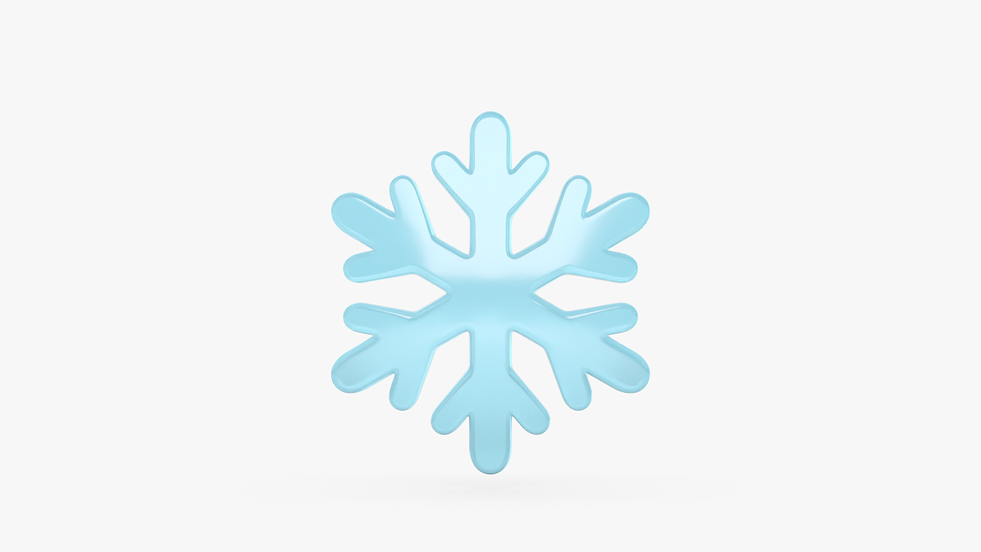 Cartoon Snowflake A 3D - TurboSquid 2151364