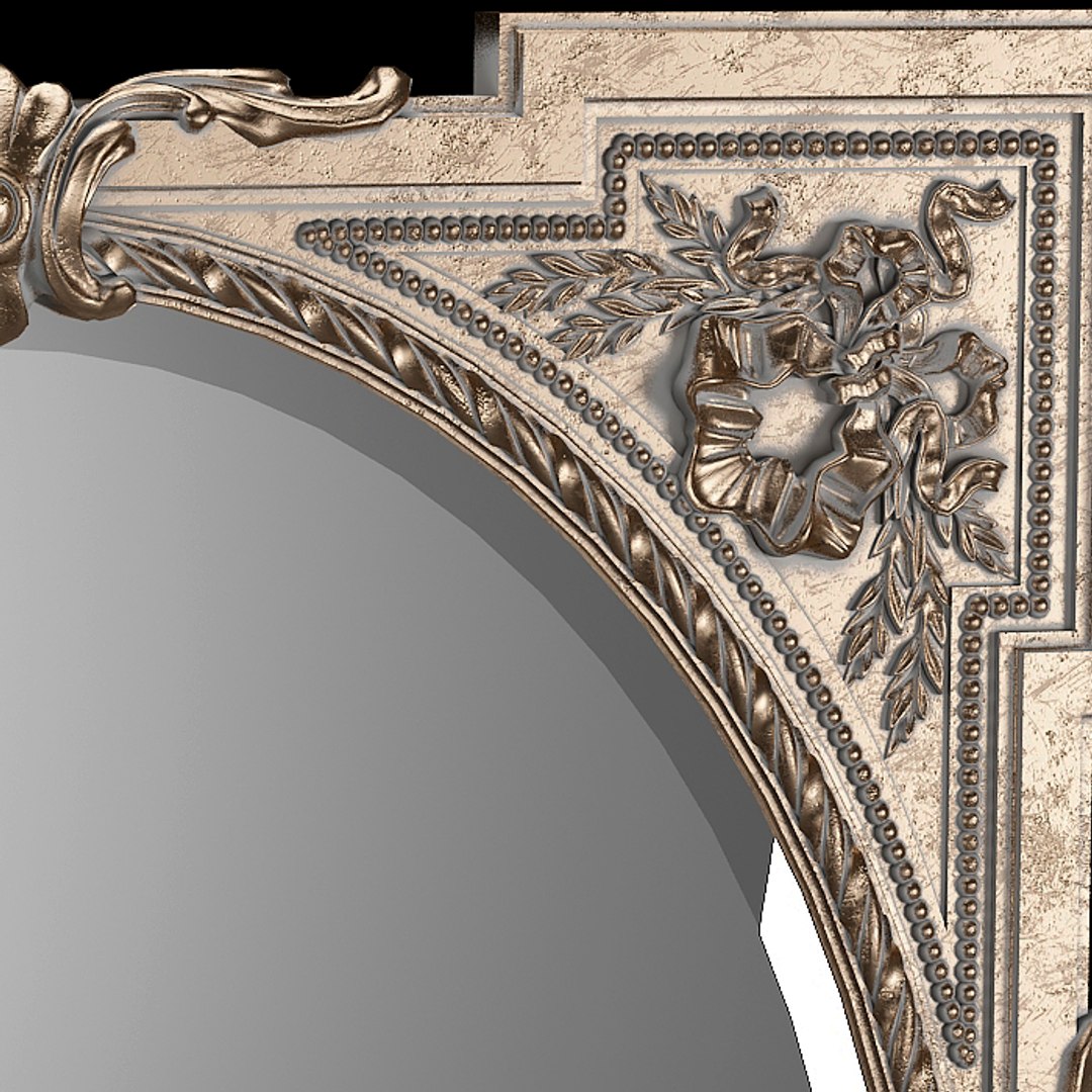 3D Victorian Mirror Model - TurboSquid 1920733