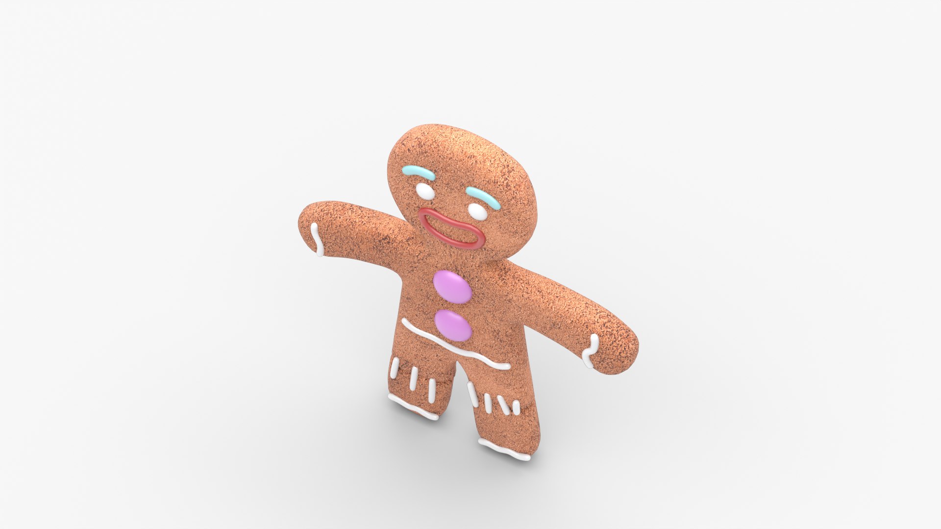 Gingerbread Man From Shrek Model - TurboSquid 2292495