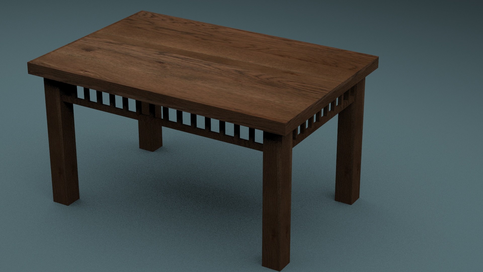 WOODEN DINING TABLE 3D Model - TurboSquid 2436087