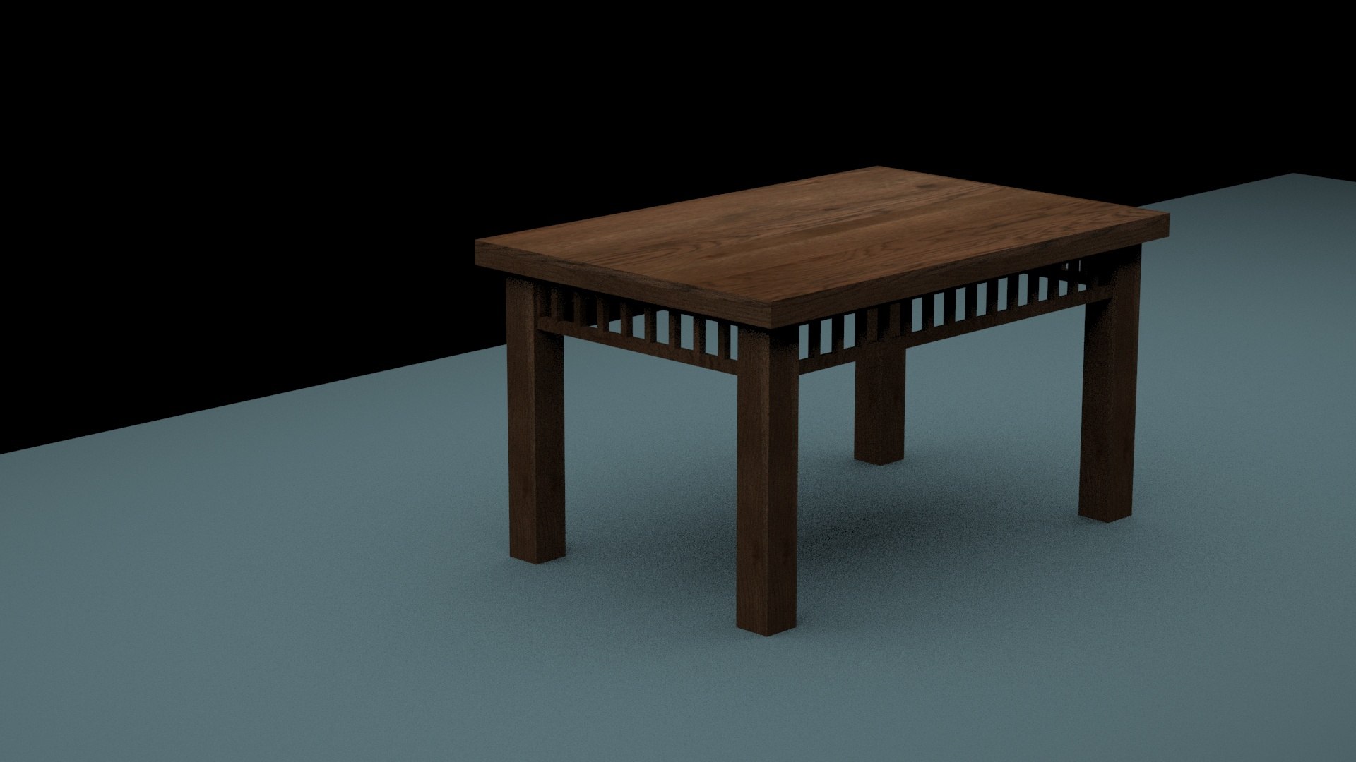 WOODEN DINING TABLE 3D Model - TurboSquid 2436087