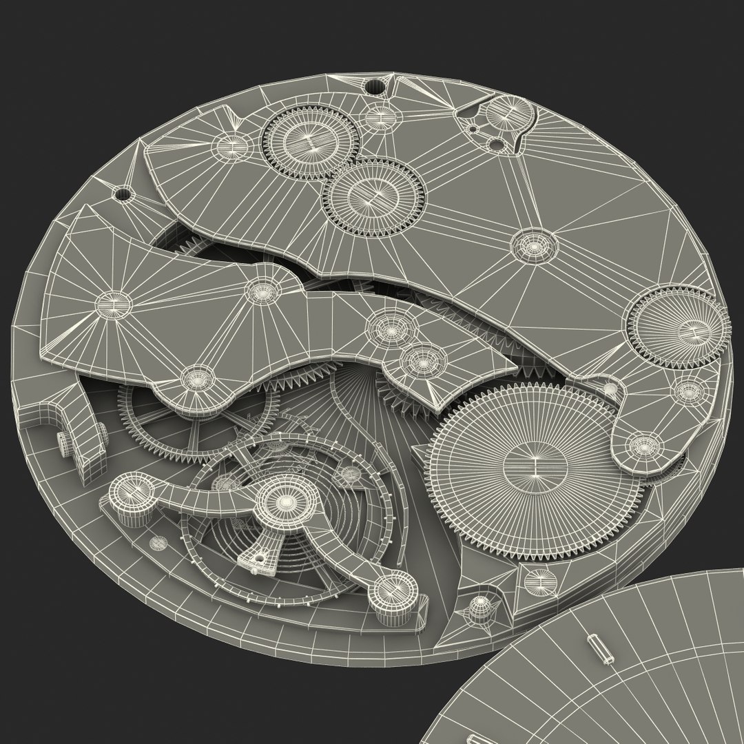 Watch Mechanism 3d Model