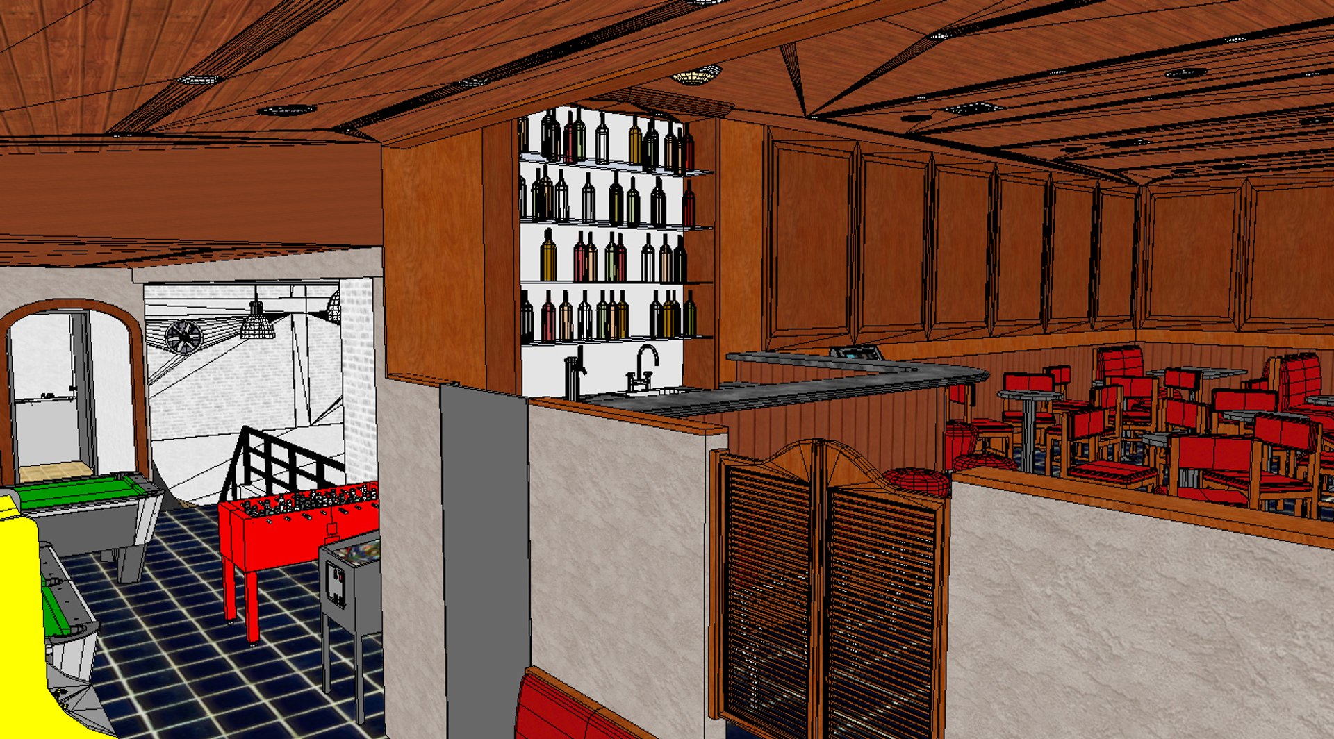 3D Bar I Indoor Skatepark I Game Lounge - TurboSquid 1722016