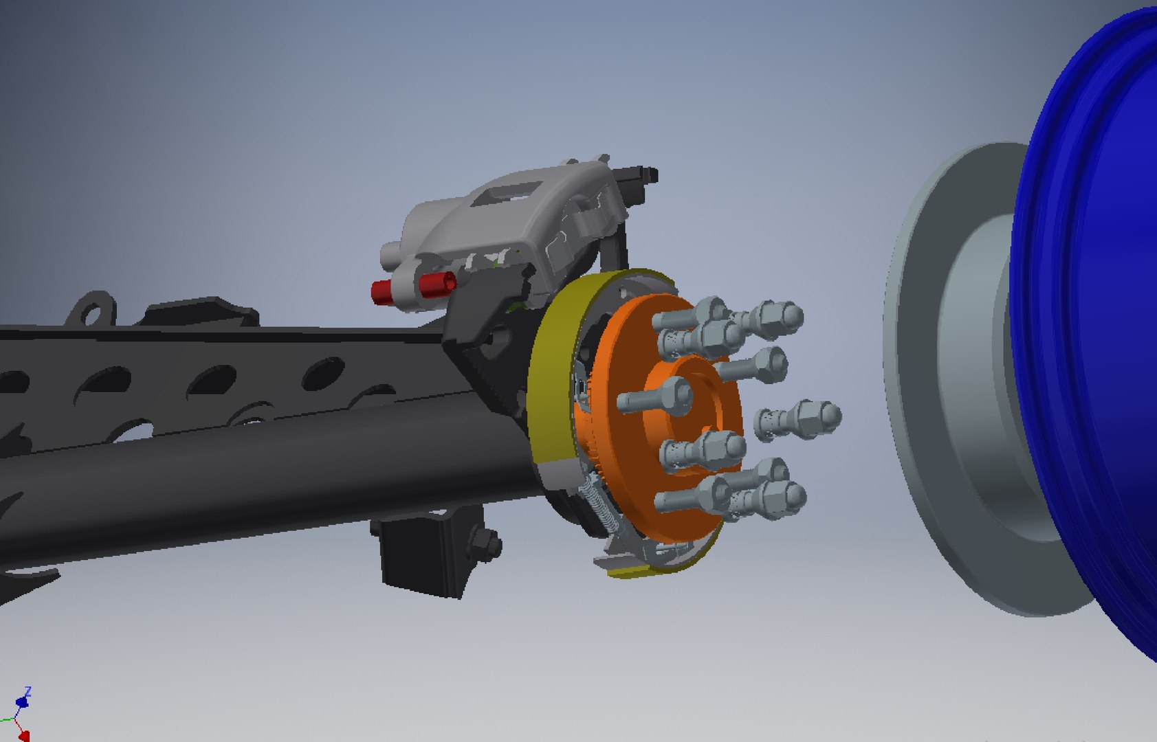 3D Model Rear Axle Truck 3d Model - TurboSquid 2001035