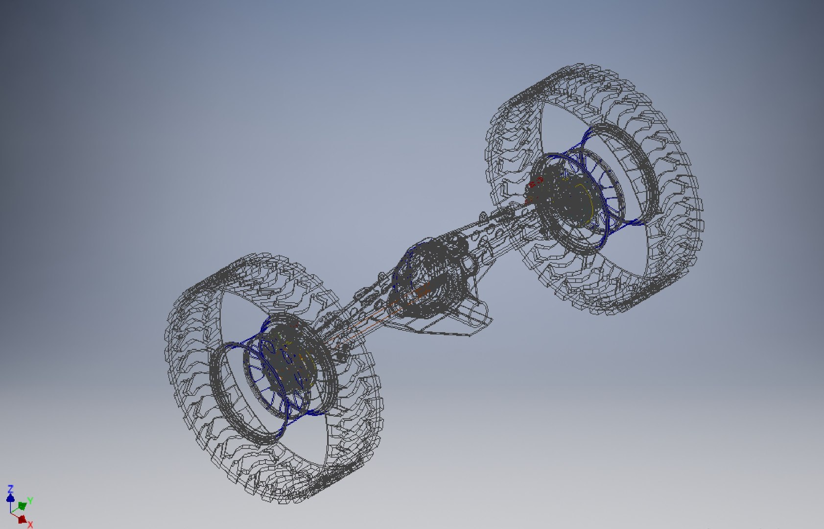 3D Model Rear Axle Truck 3d Model - TurboSquid 2001035