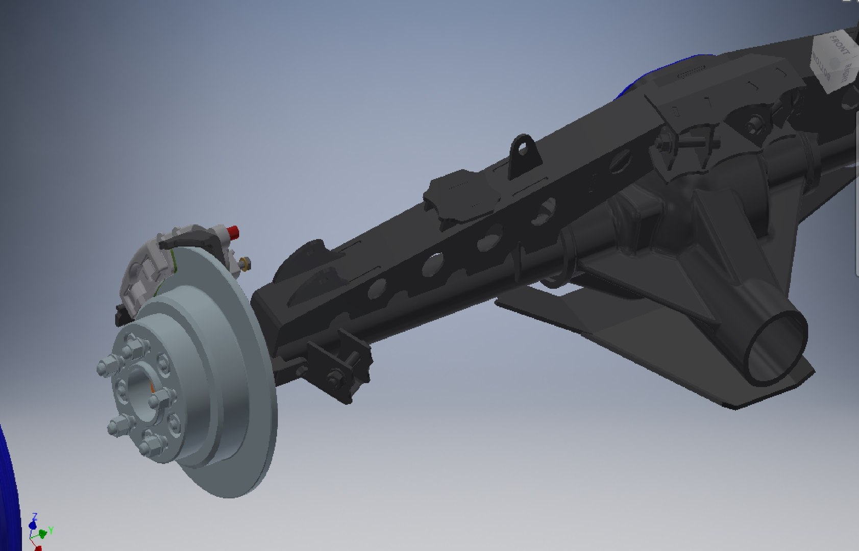 3D Model Rear Axle Truck 3d Model - TurboSquid 2001035