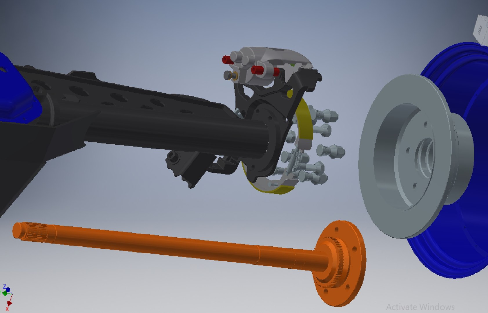 3D Model Rear Axle Truck 3d Model - TurboSquid 2001035