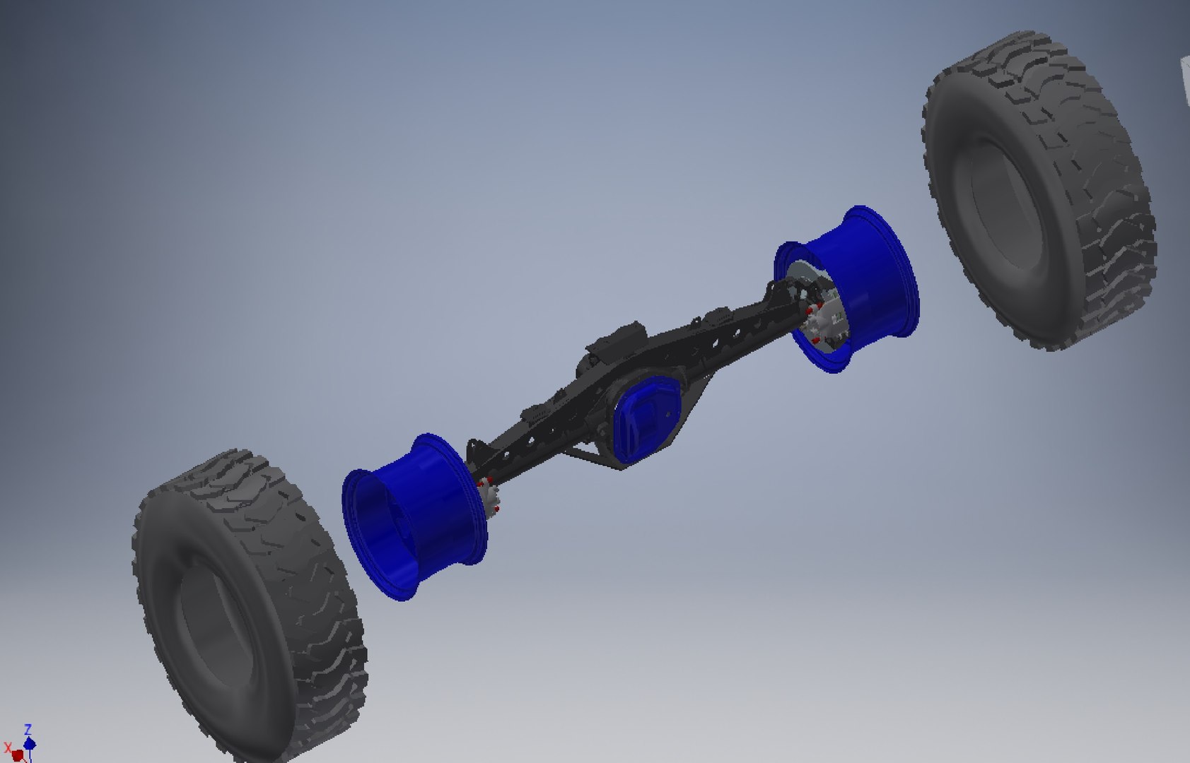 3D Model Rear Axle Truck 3d Model - TurboSquid 2001035