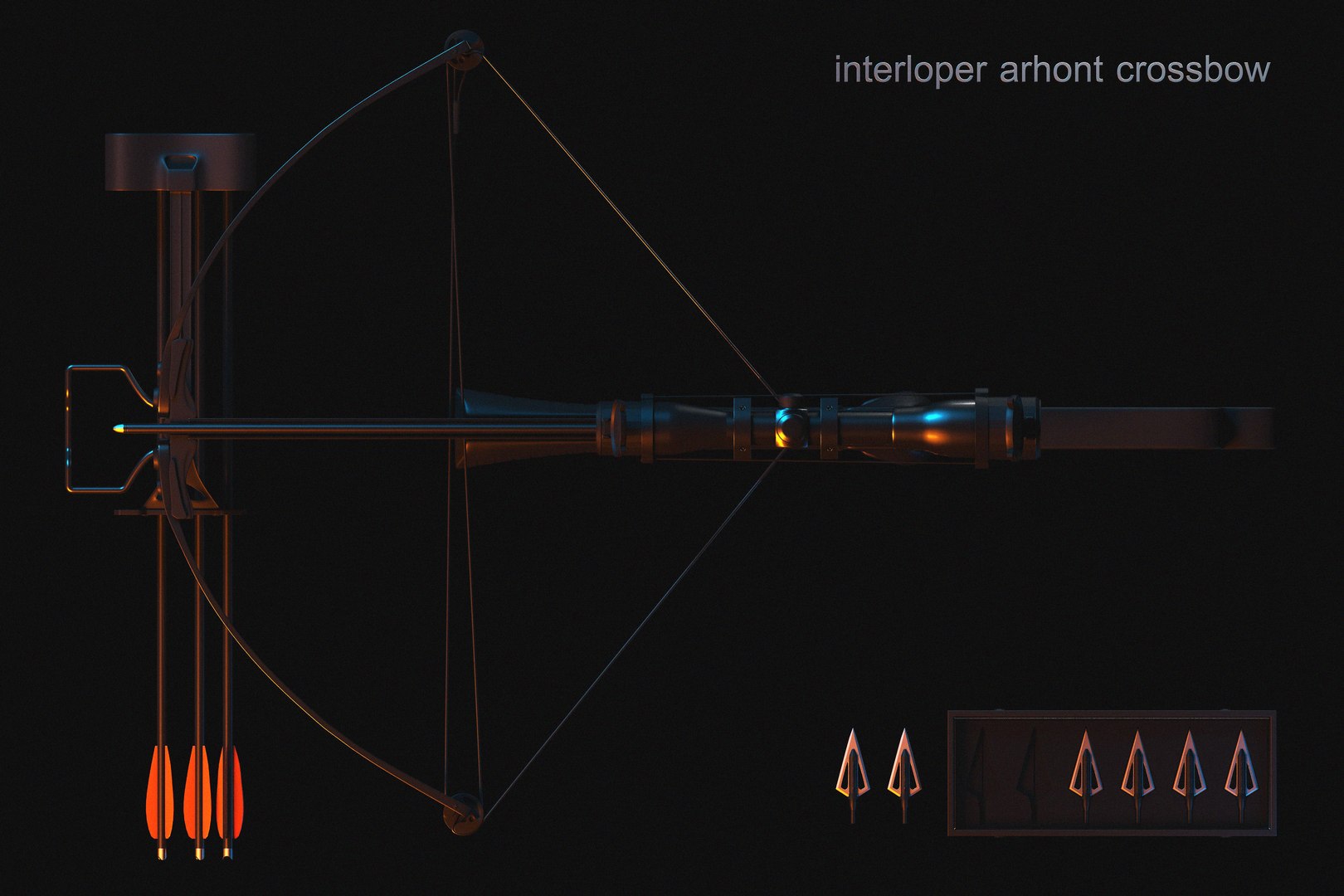 3D Crossbow Weapon Model - TurboSquid 1579416