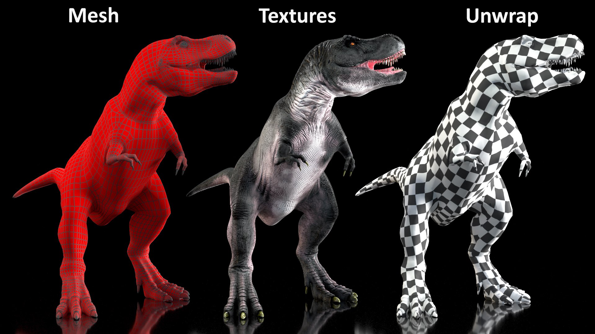 3D T Rex Stand Pose - TurboSquid 2101973