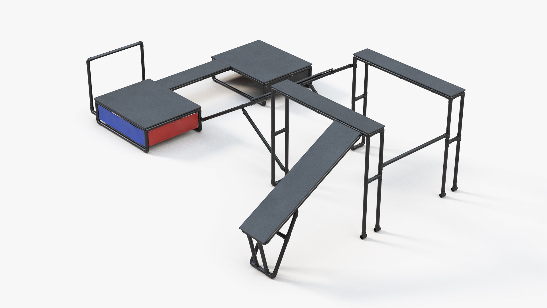 3D Inclined Ramp Obstacle Course - TurboSquid 2370137