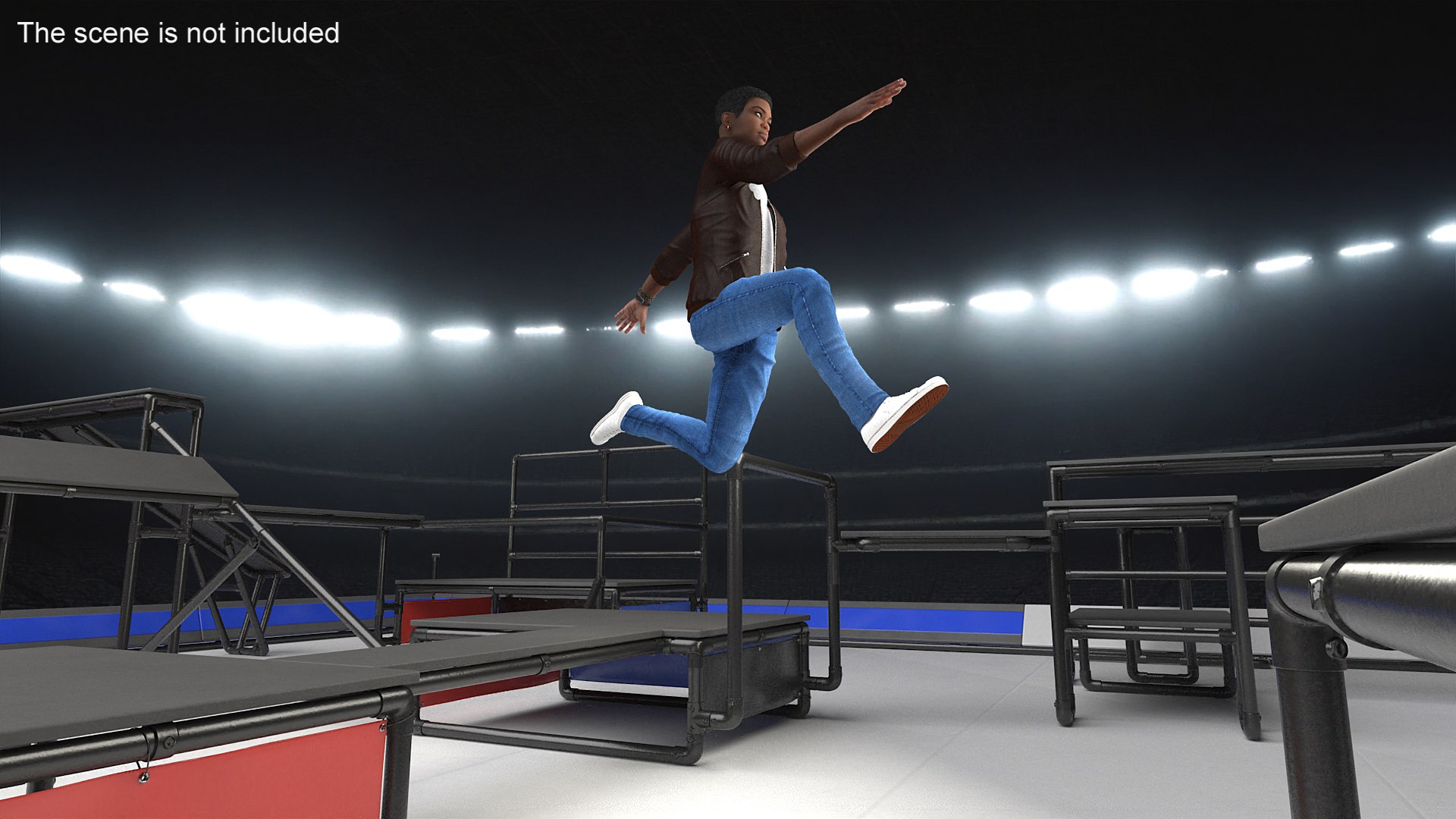 3D Inclined Ramp Obstacle Course - TurboSquid 2370137