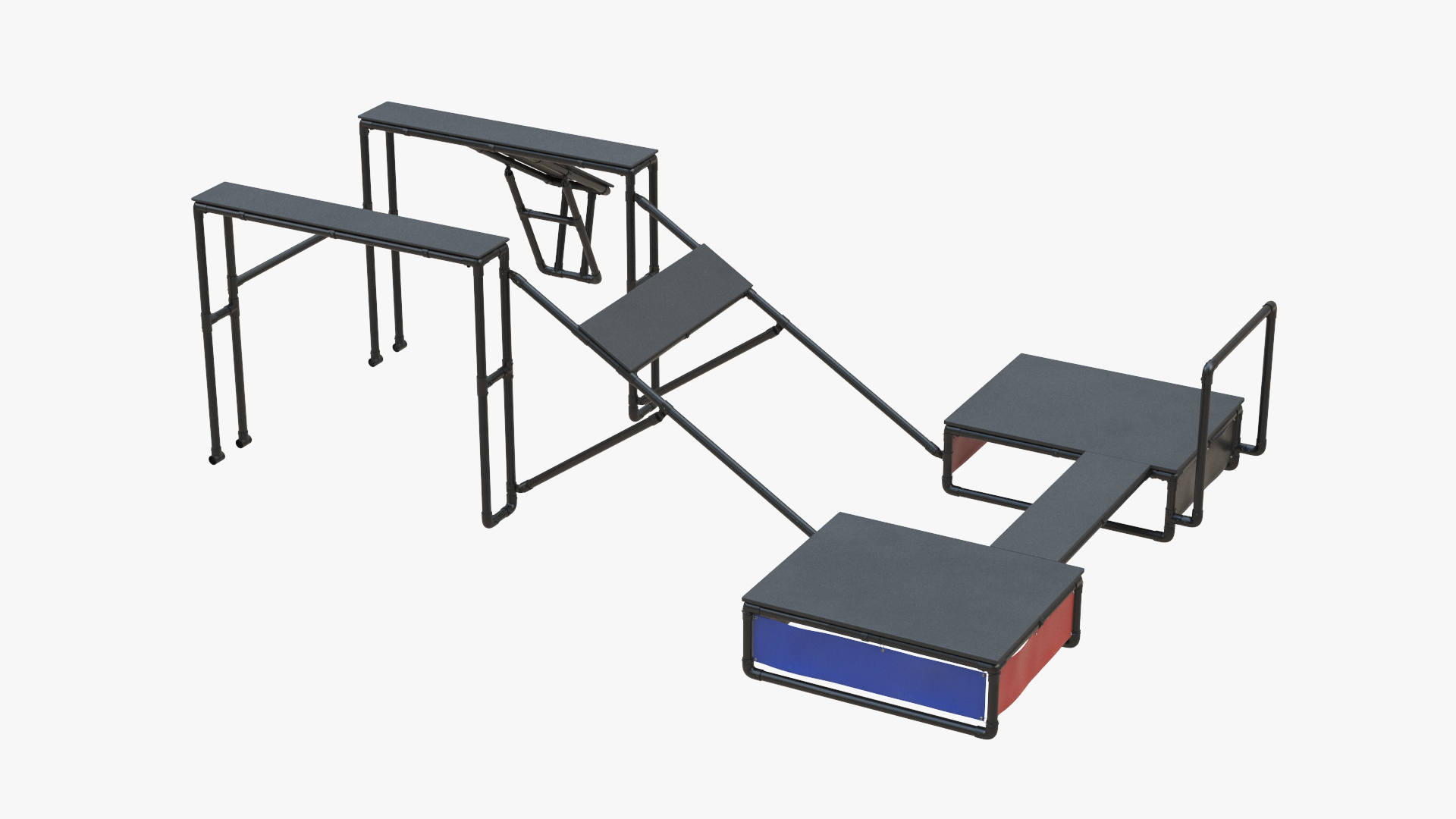 3D Inclined Ramp Obstacle Course - TurboSquid 2370137