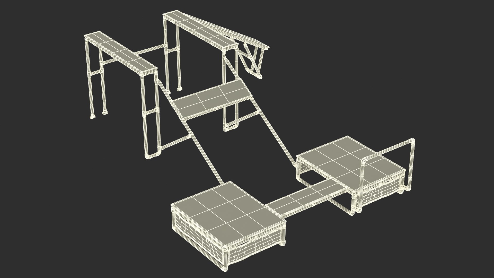 3D Inclined Ramp Obstacle Course - TurboSquid 2370137
