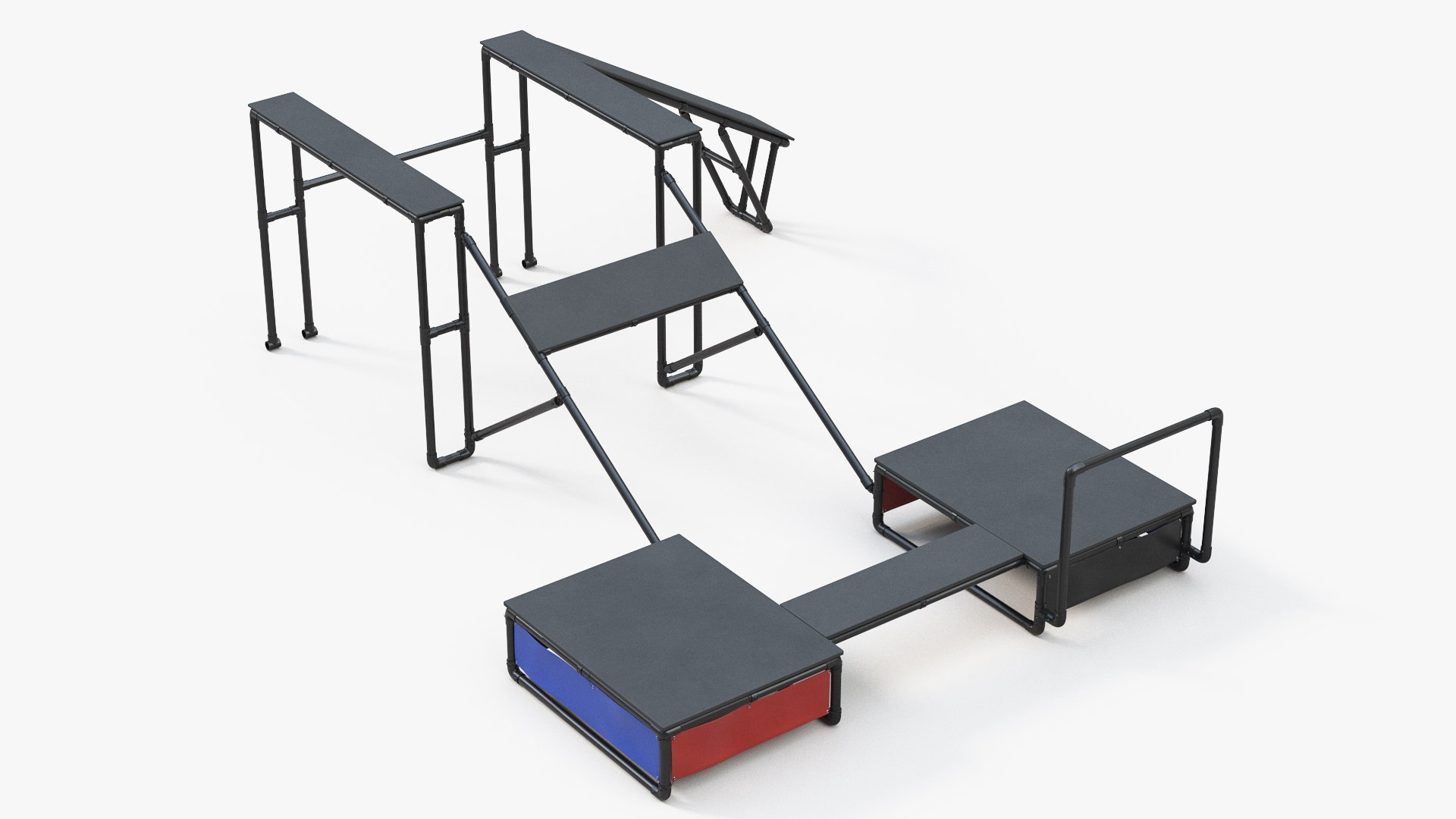 3D Inclined Ramp Obstacle Course - TurboSquid 2370137
