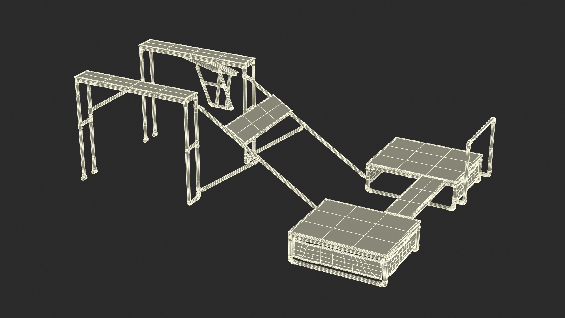 3D Inclined Ramp Obstacle Course - TurboSquid 2370137