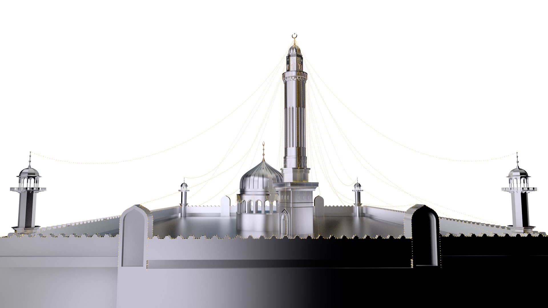 3D Stunning 3D Mosque For Ramadan And Islamic Celebrations - TurboSquid ...