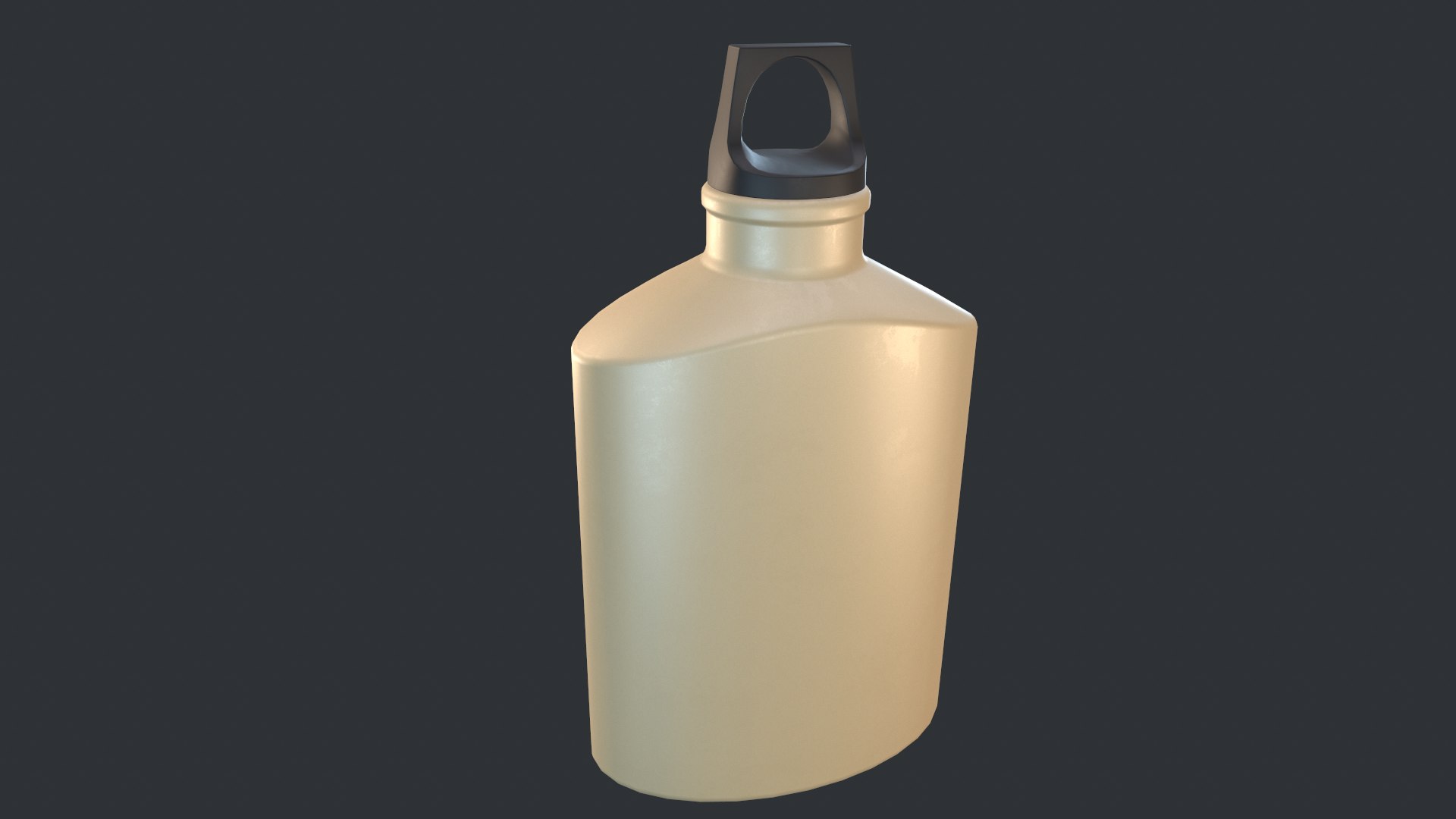 Flask Canister Khaki 3D Model - TurboSquid 2327796