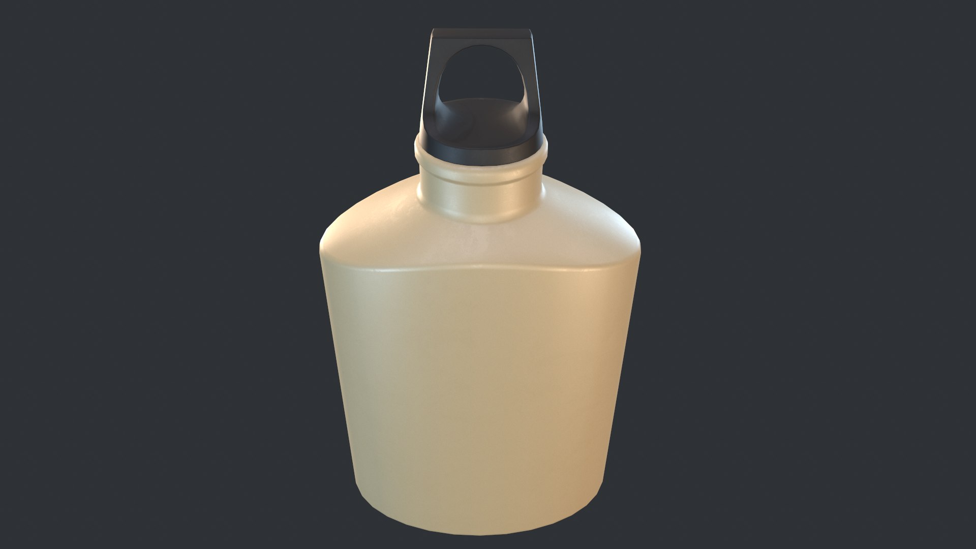 Flask Canister Khaki 3D Model - TurboSquid 2327796
