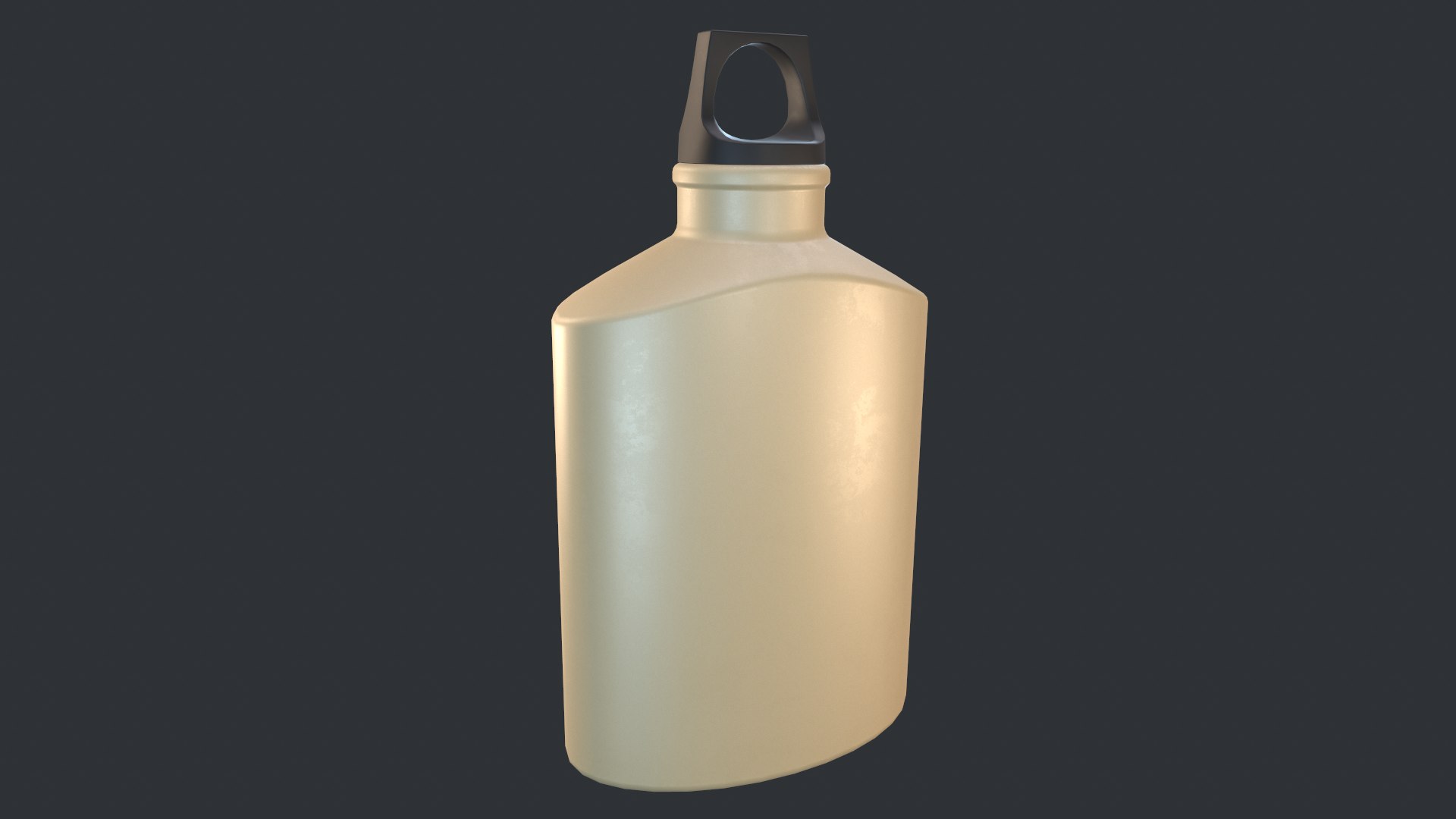 Flask Canister Khaki 3D Model - TurboSquid 2327796