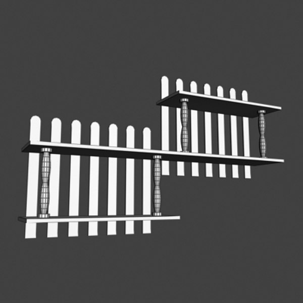 3d model hanging shelf