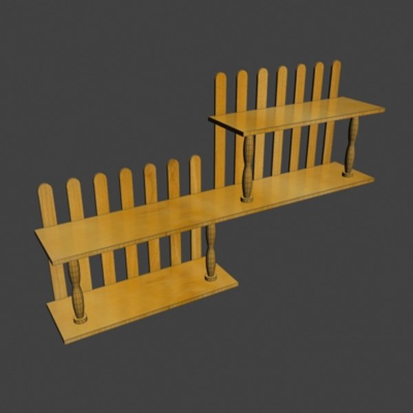 3d model hanging shelf