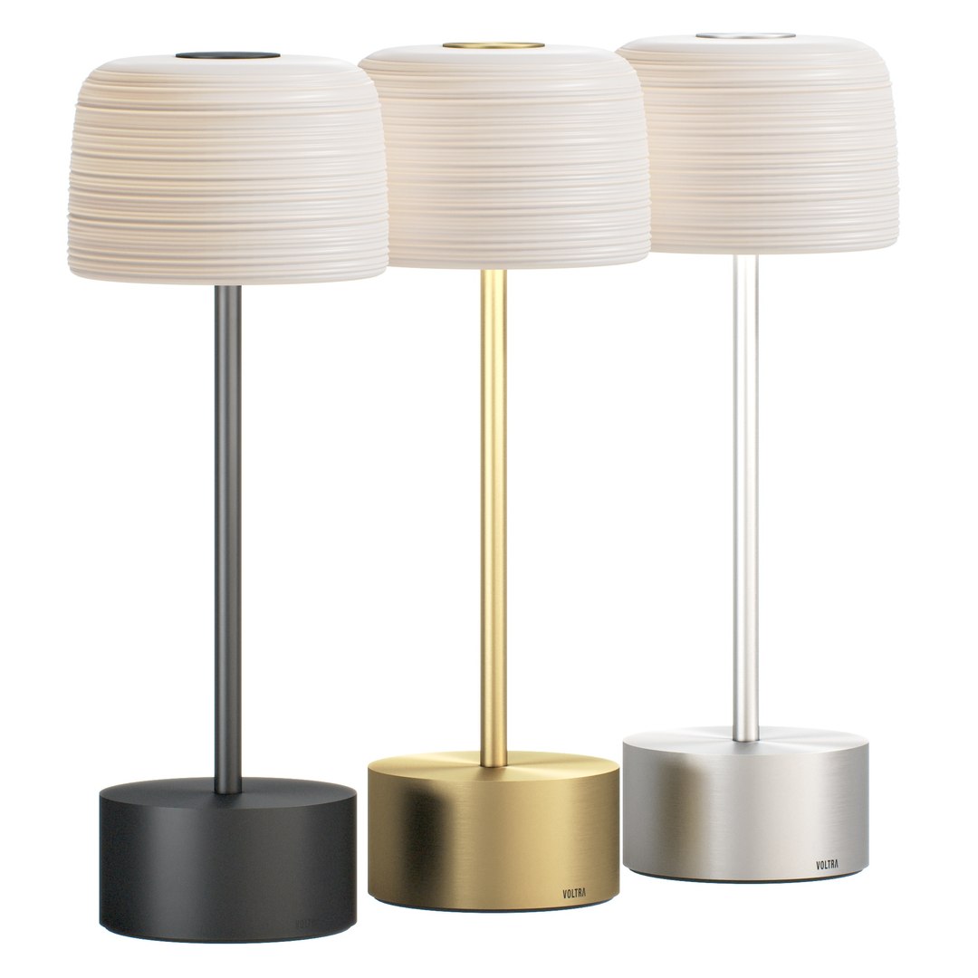 Voltra Hemisphere Table Lamp Set 3D model - TurboSquid 2181676