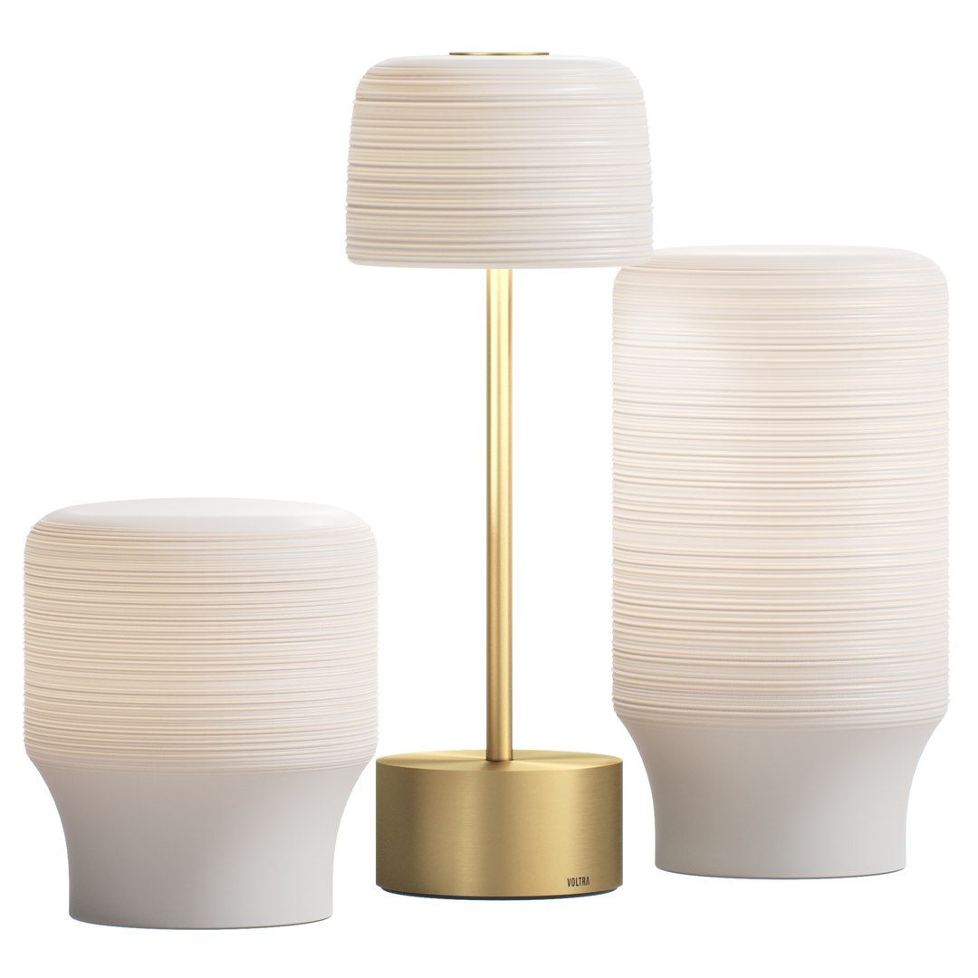 Voltra Hemisphere Table Lamp Set 3D model - TurboSquid 2181676