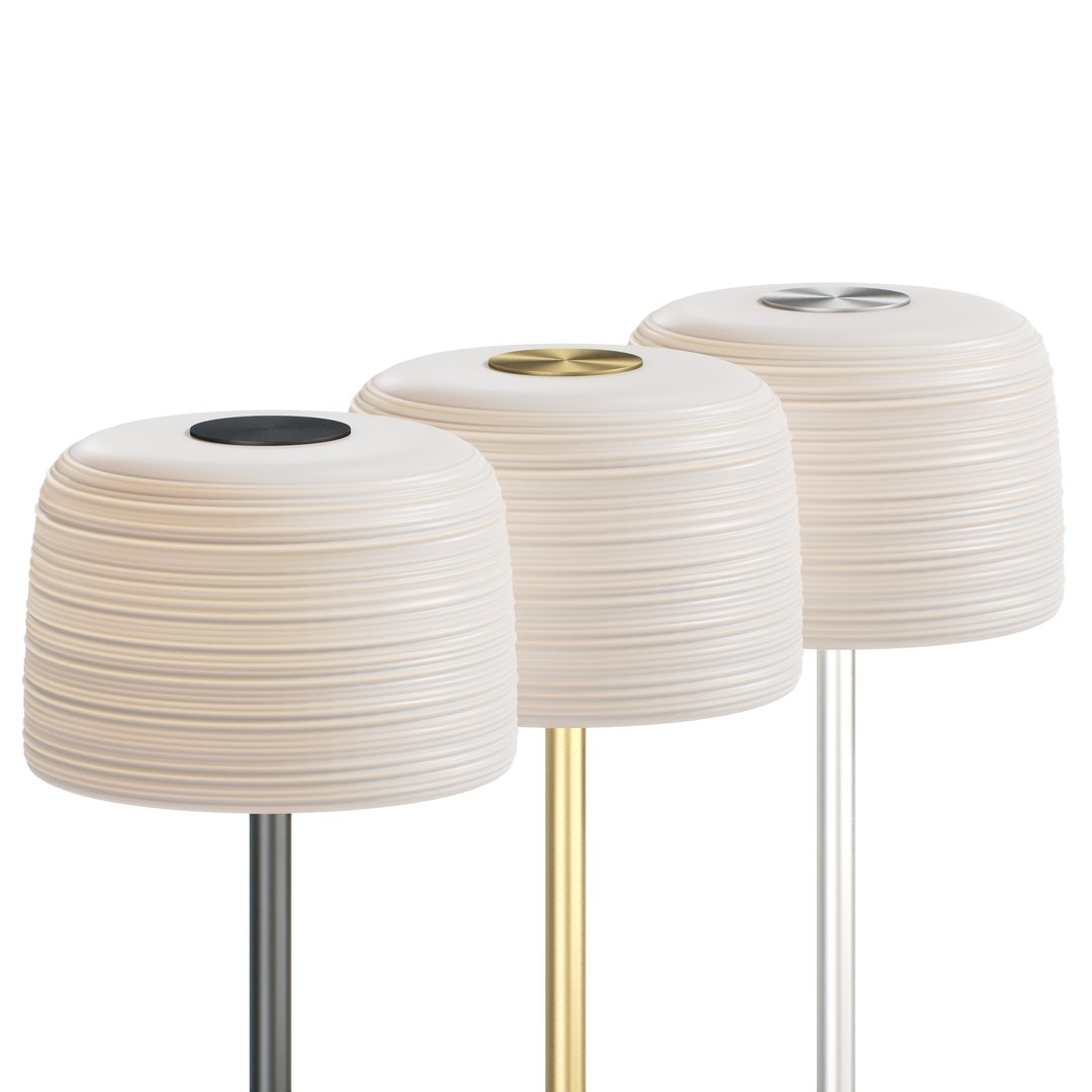 Voltra Hemisphere Table Lamp Set 3D model - TurboSquid 2181676