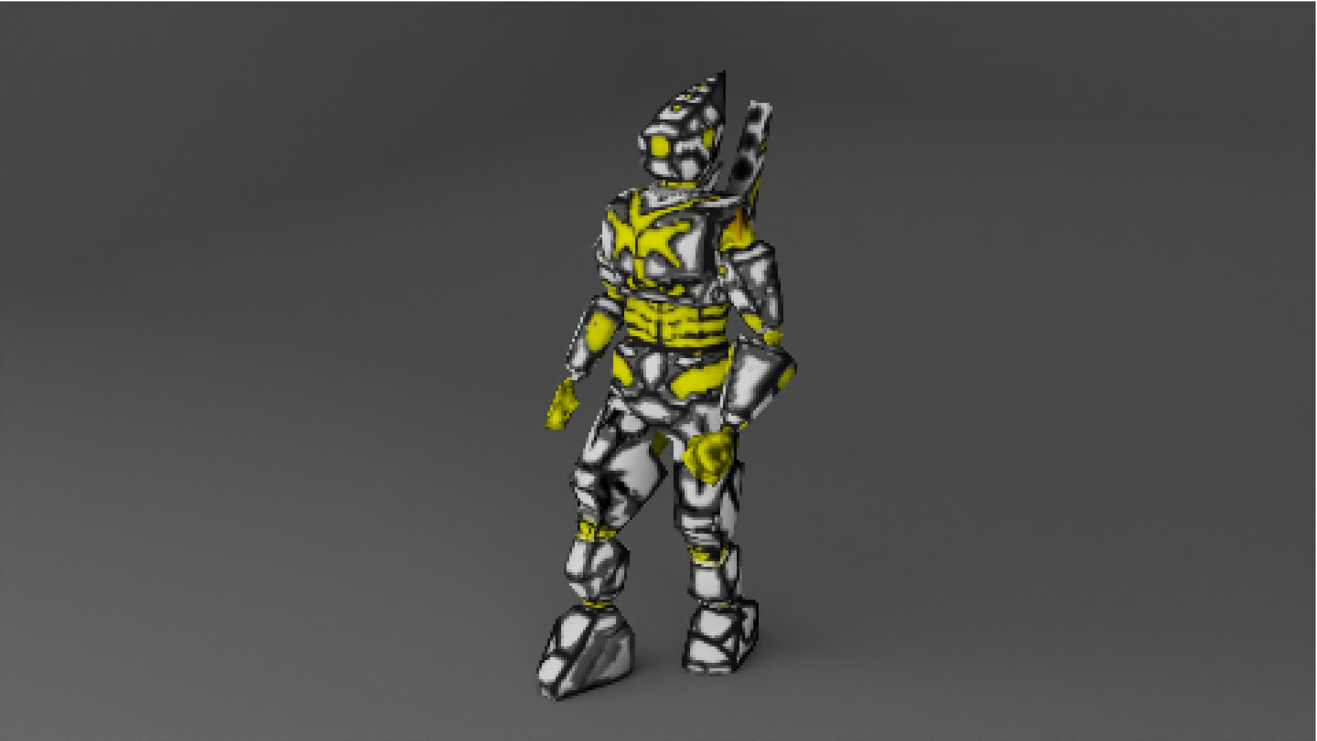 PSX Style Cyber Soldier 3D - TurboSquid 2330045