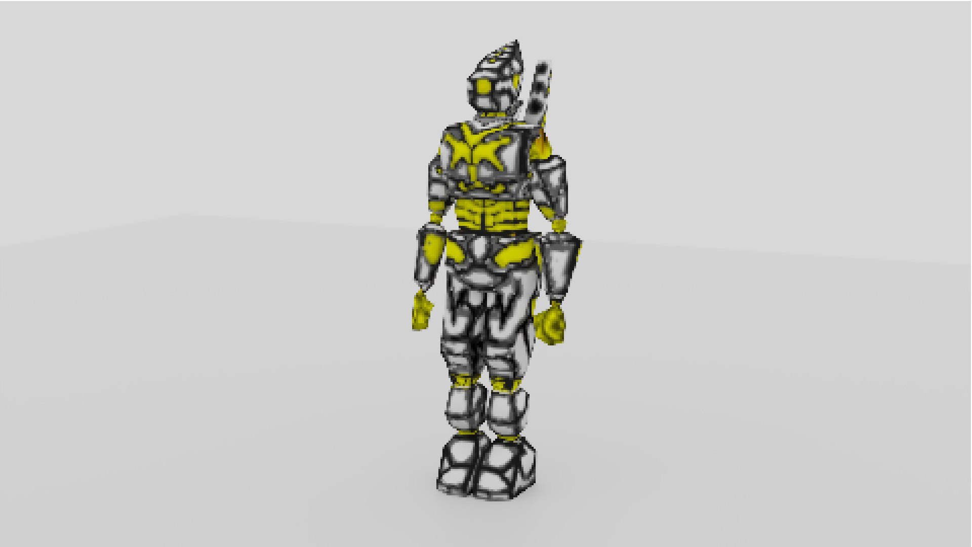 PSX Style Cyber Soldier 3D - TurboSquid 2330045