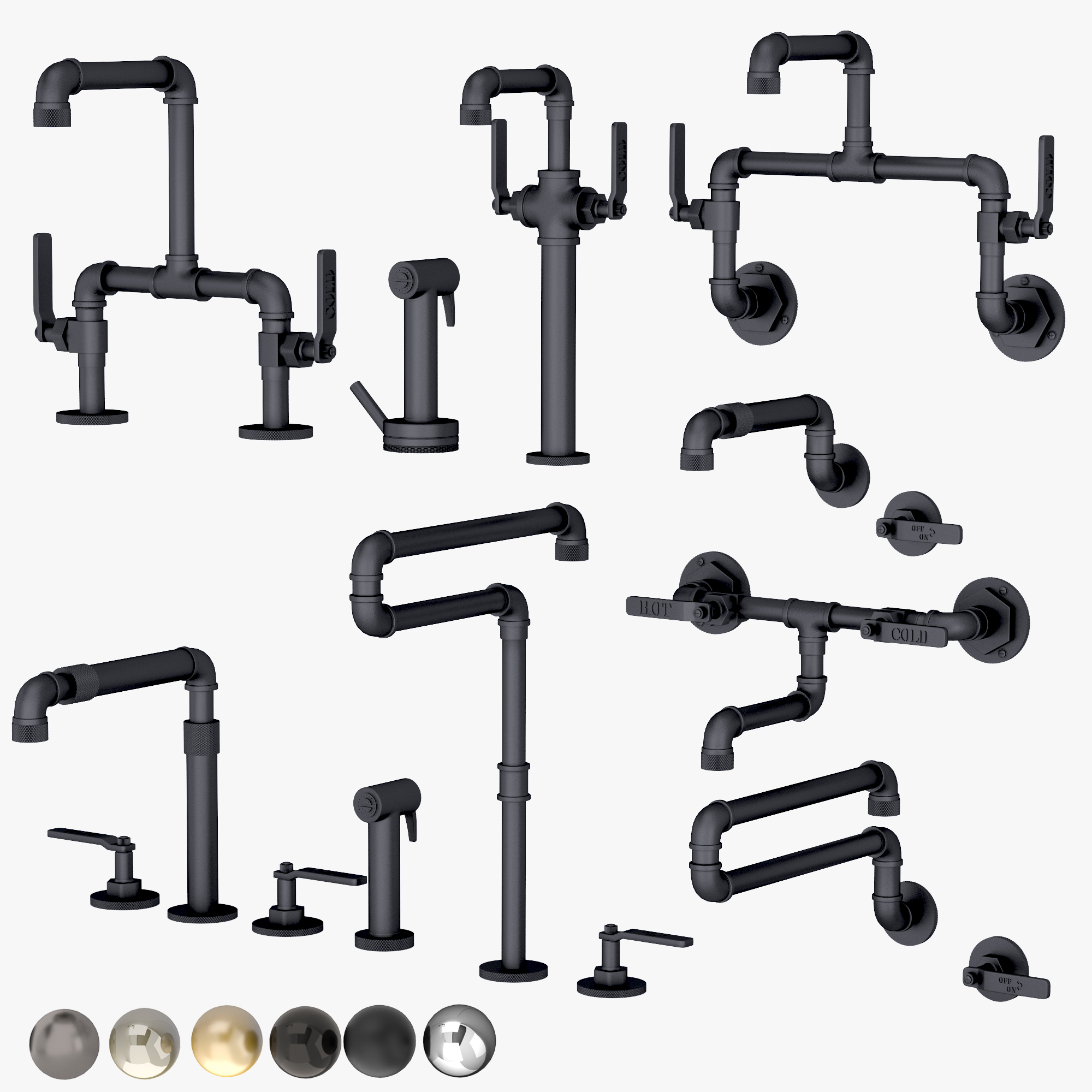 3D Watermark Elan Vital set kitchen faucets model - TurboSquid 1732408