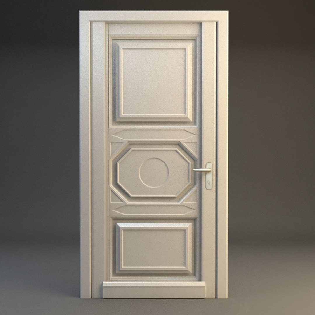 3ds max door wood wooden