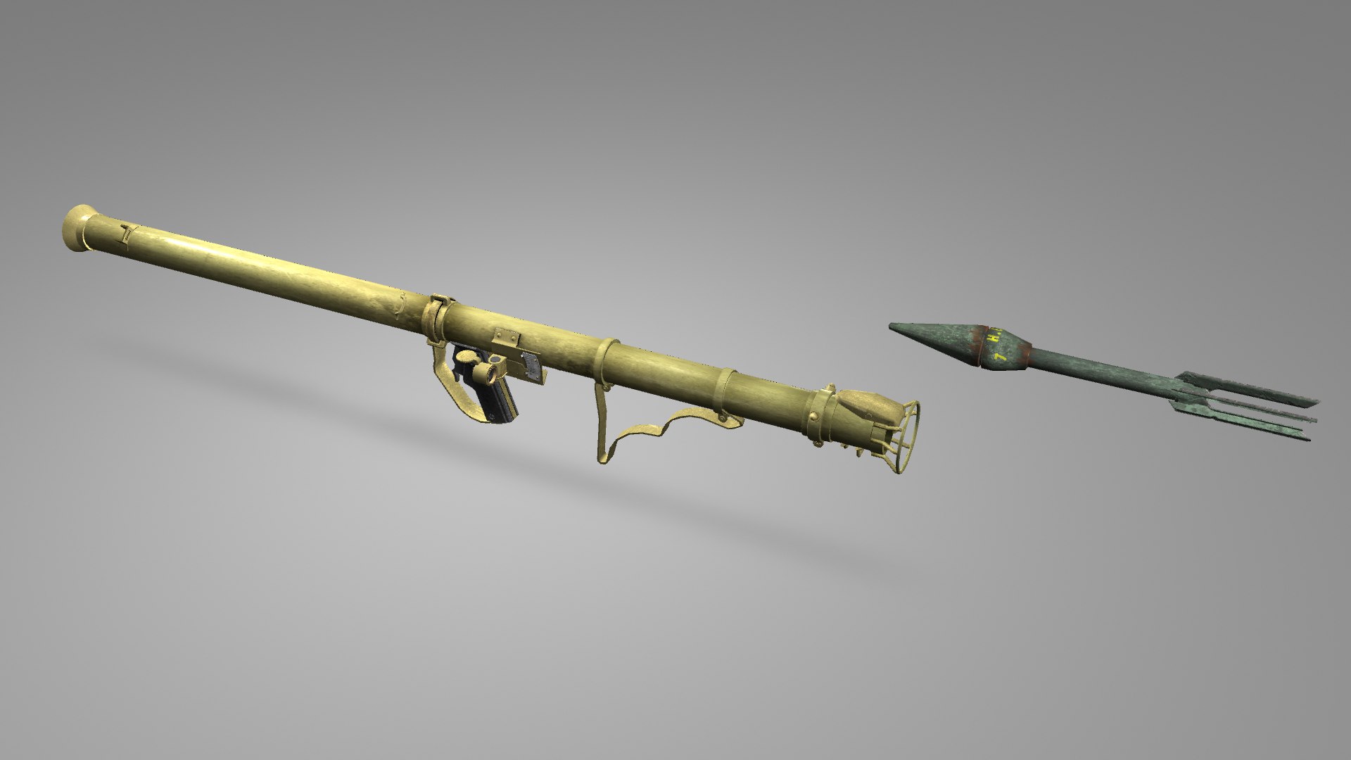 3D Bazooka Model - TurboSquid 2198040