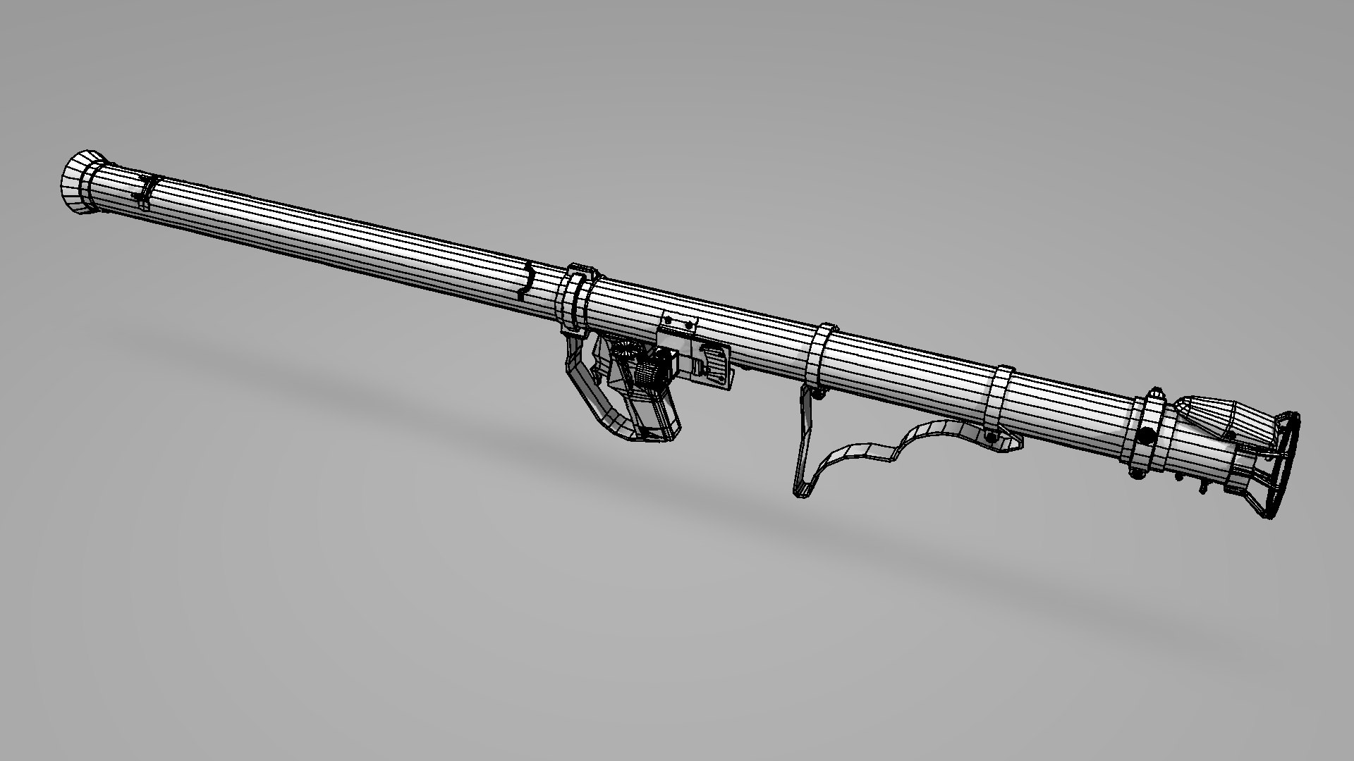 3D Bazooka Model - TurboSquid 2198040
