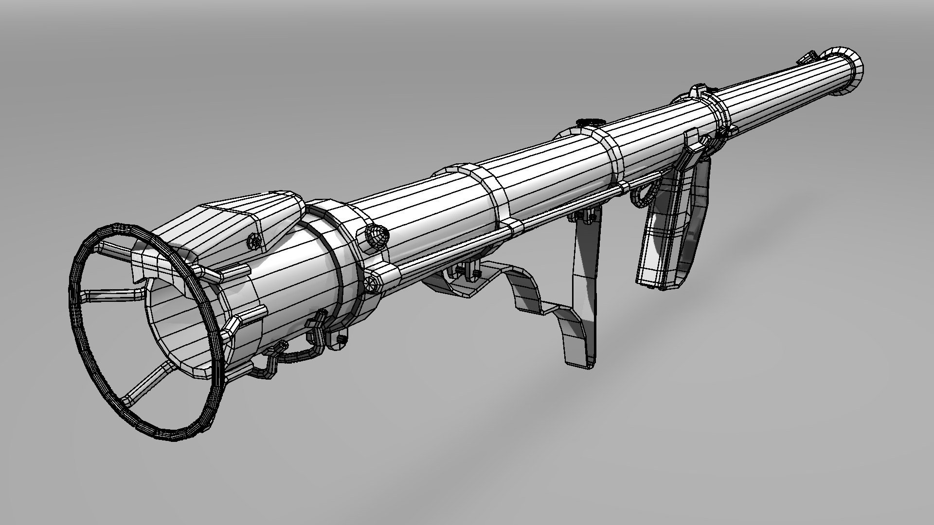3D Bazooka Model - TurboSquid 2198040