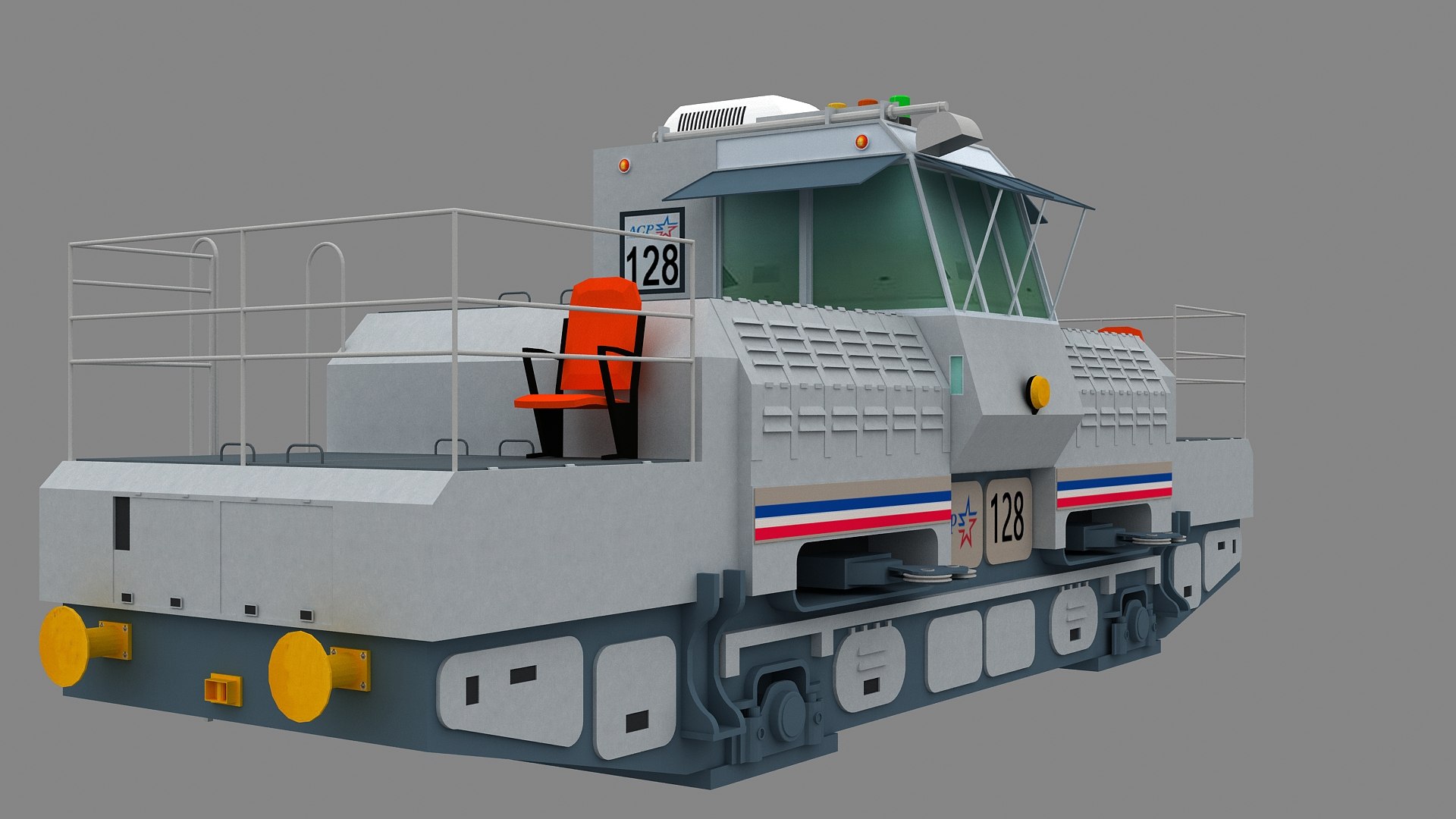 Electric Towing Locomotive 3d Model Panama Canal 3D model - TurboSquid ...