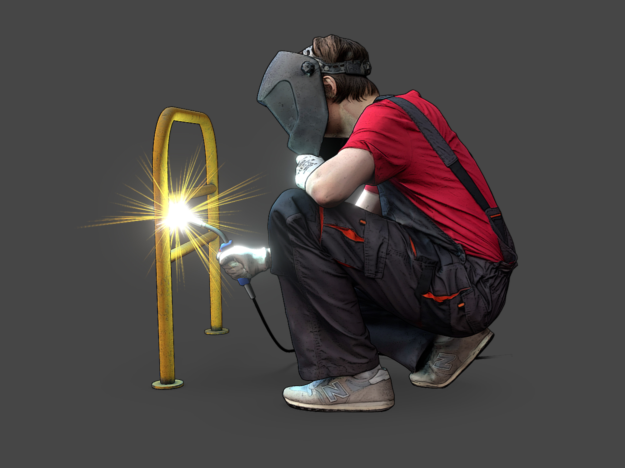 Stylized Welder Character 3D - TurboSquid 1723874