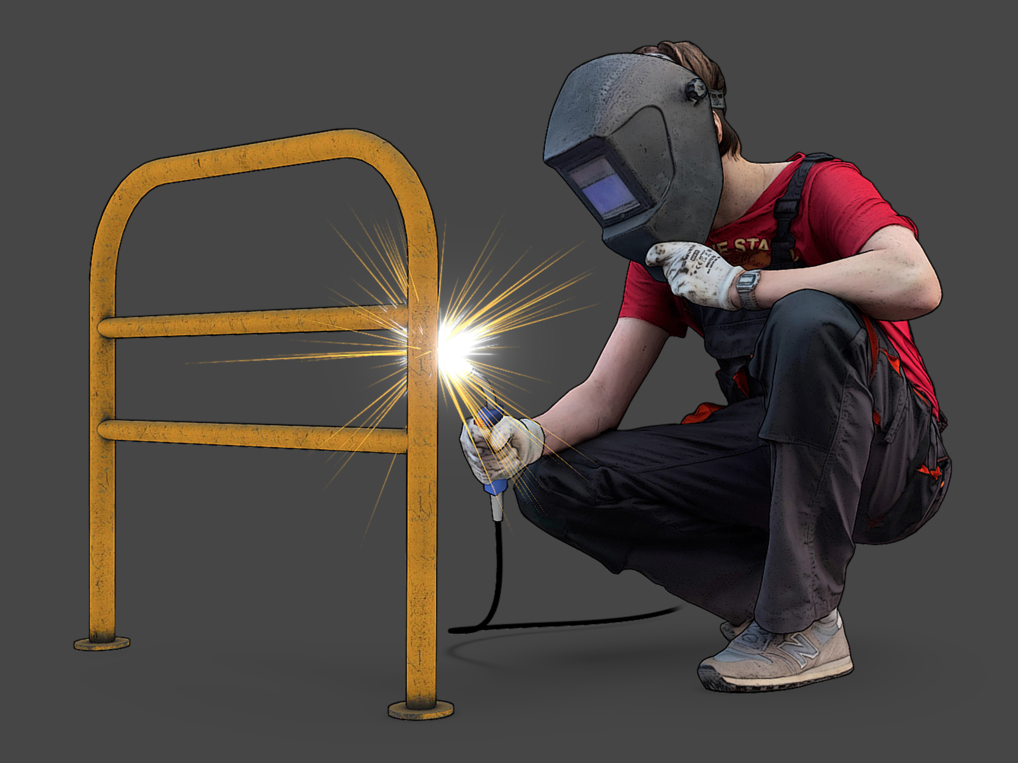 Stylized Welder Character 3D - TurboSquid 1723874