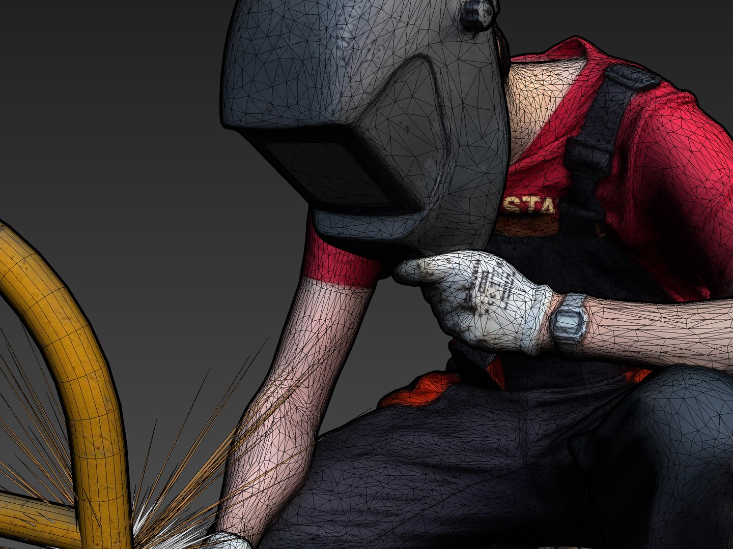 Stylized Welder Character 3D - TurboSquid 1723874