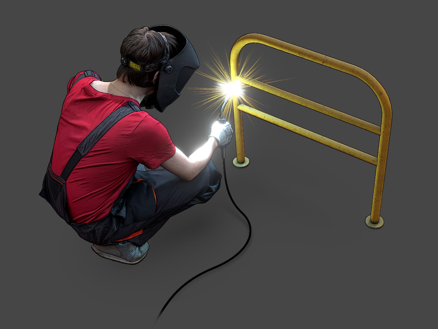 Stylized Welder Character 3D - TurboSquid 1723874